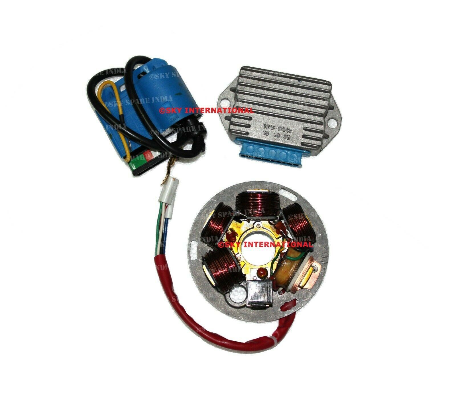 Vespa LML Electronic Kit Stator Plate Cdi Ignition Coil Regulator Non ...
