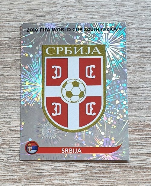 Panini WM 2010 297 Serbien Srbija Serbia Wappen Badge Foil FIFA World ...