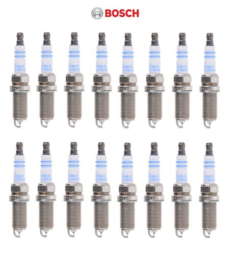 Set of 16 Spark Plugs Bosch Double Platinum 8162 For Chrysler Dodge ...