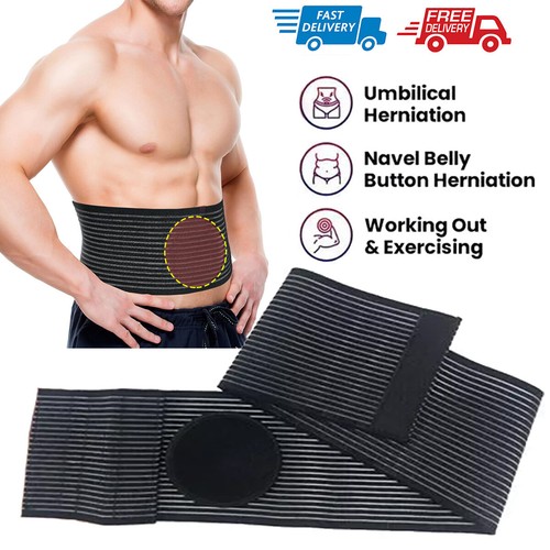 NHS Abdominal Binder Hernia Support Breathable Stomach Back Compression ...