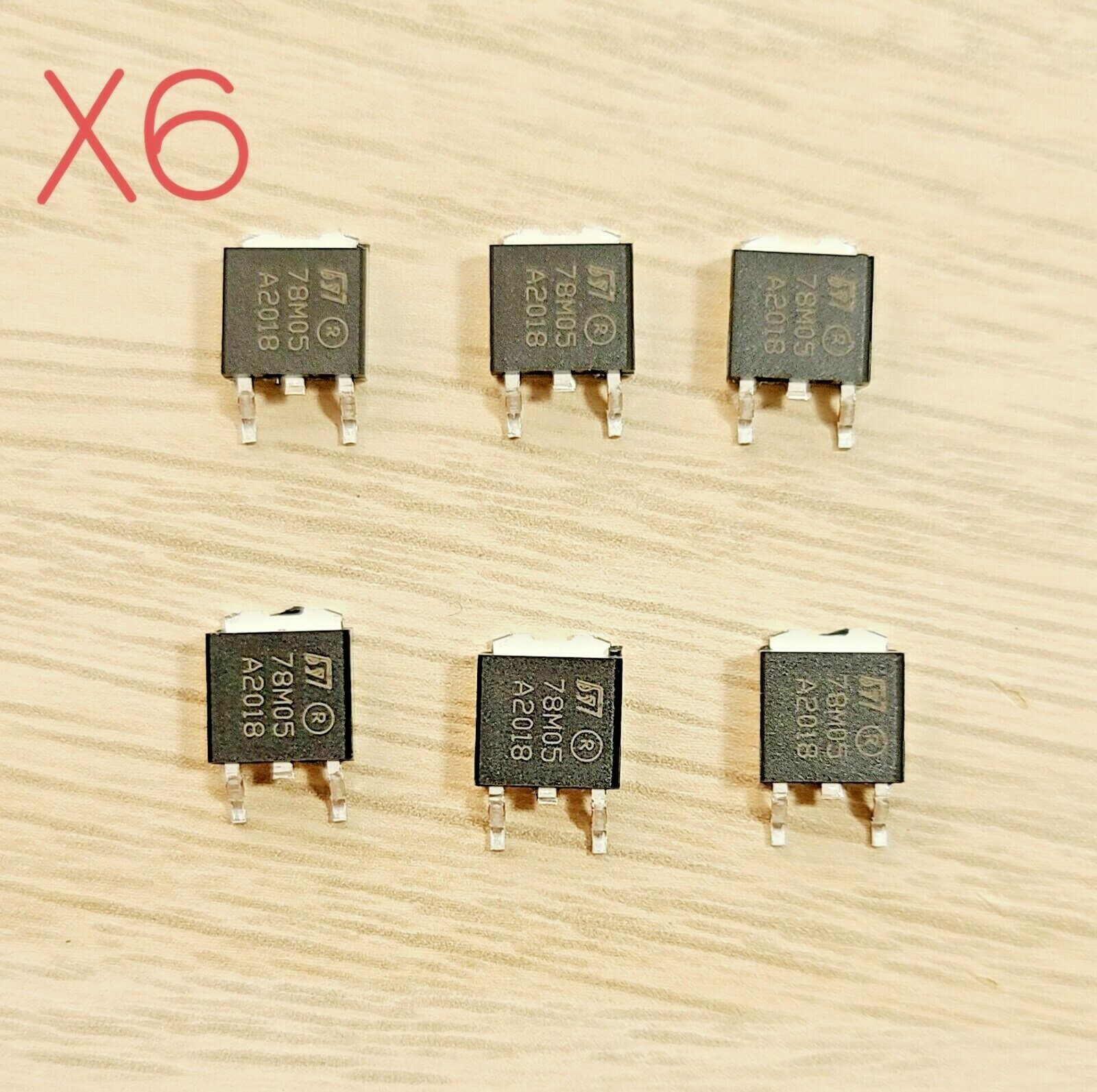 L78M05 78M05 TO-252 Linear Voltage Regulators 5.0V 0.5A US Stock Lot of ...