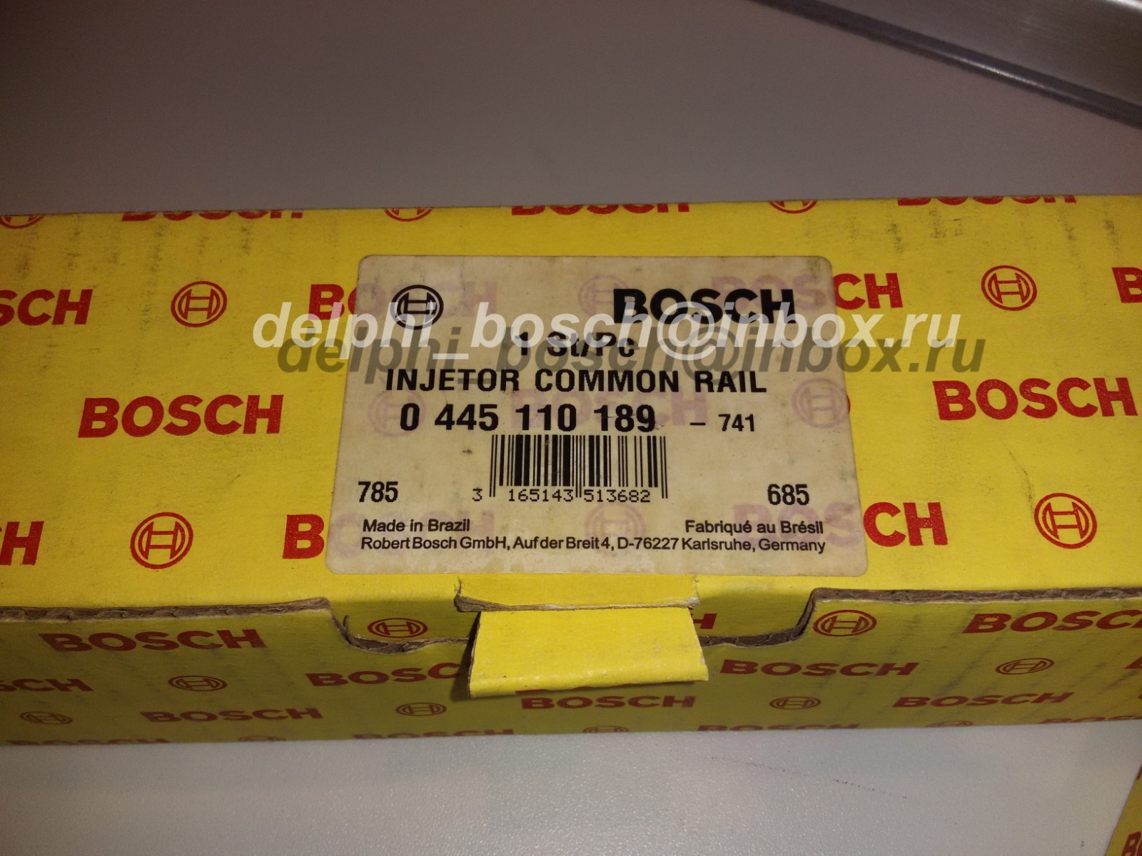 Brand NEW GENUINE Bosch Fuel injector 0445110189 A6110701487 0986435055 ...