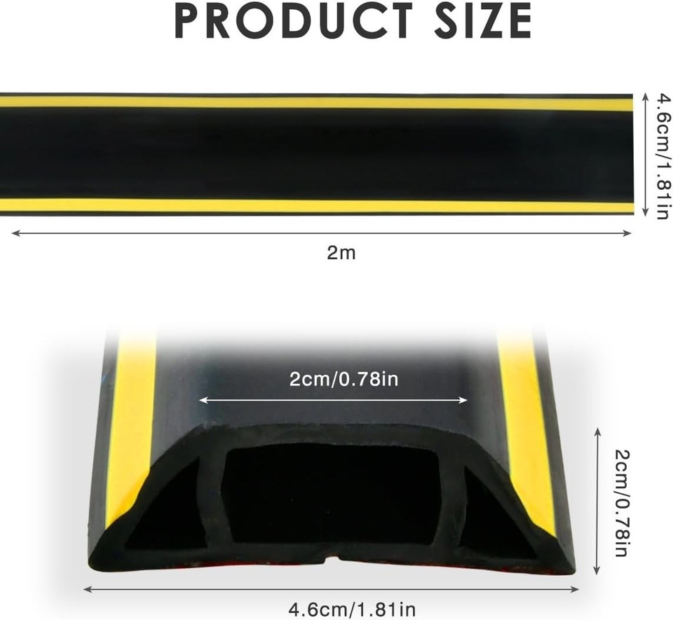 2 Metres PVC Flexible Trunking with Adhesive Backing - Outdoor Cable ...