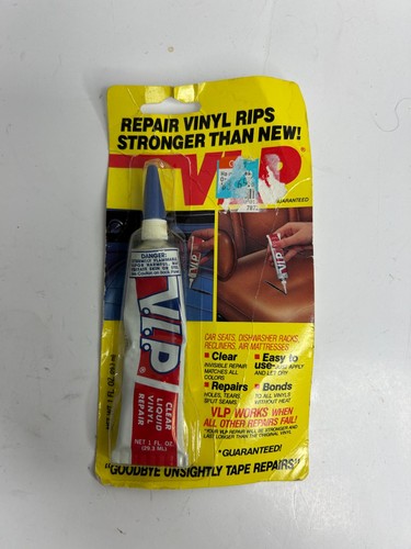 VLP CLEAR LIQUID VINYL REPAIR, 1 OZ TUBE - NEW NOS | eBay