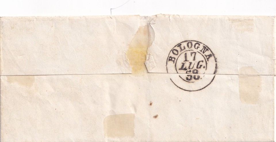 XX766-STATO PONTIFICIO-1 BAJ DA MOLINELLA A BOLOGNA 1858 | eBay UK