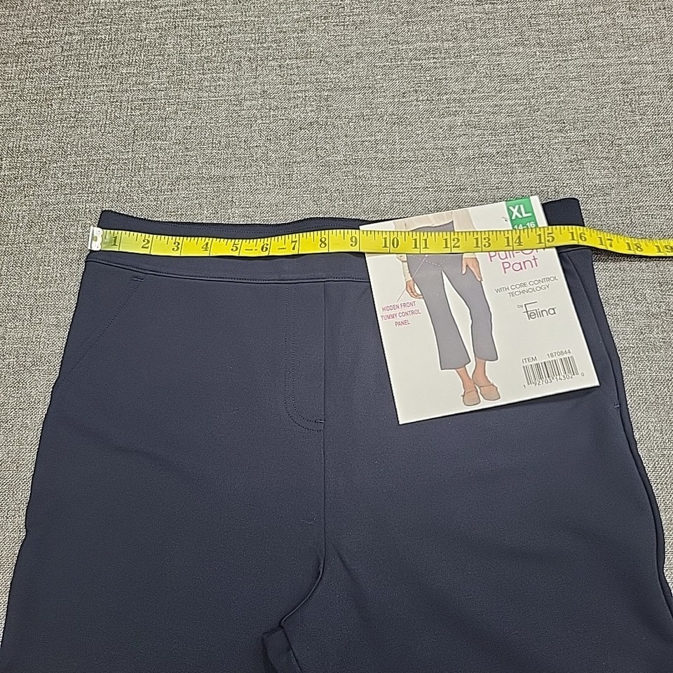 Womens Pull On Dressy Pants Tummy Control Work Office X-Large Size 14 ...