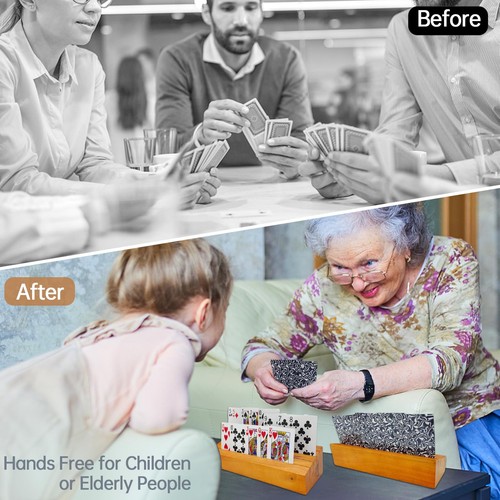 Playing Card Holders Deck Stand, Play Cards Holder for Kids or Elder ...