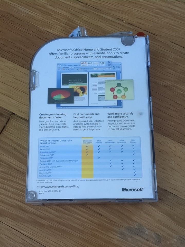 Microsoft Office 2007 Home and Student w/Product Key - Excel, Word ...