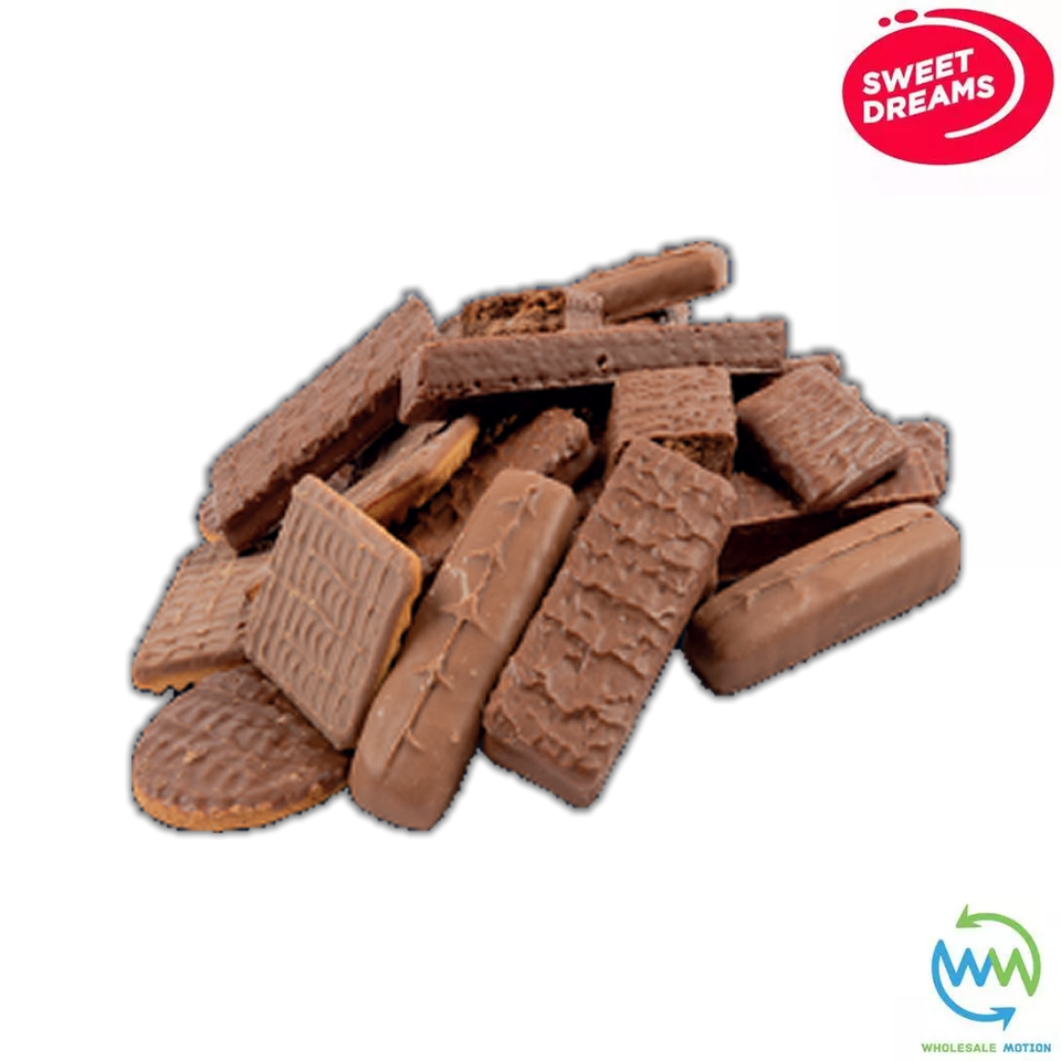 CHOCOLATE BROKEN BISCUIT ASSORTMENT BOX Sweet Dreams HUGE BIG VALUE 1kg ...
