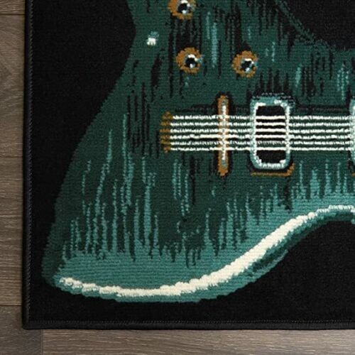 Home Dynamix Zone Journey Area Rug 5' 2" x 7' 4", Graphic Guitar/Print Black | eBay