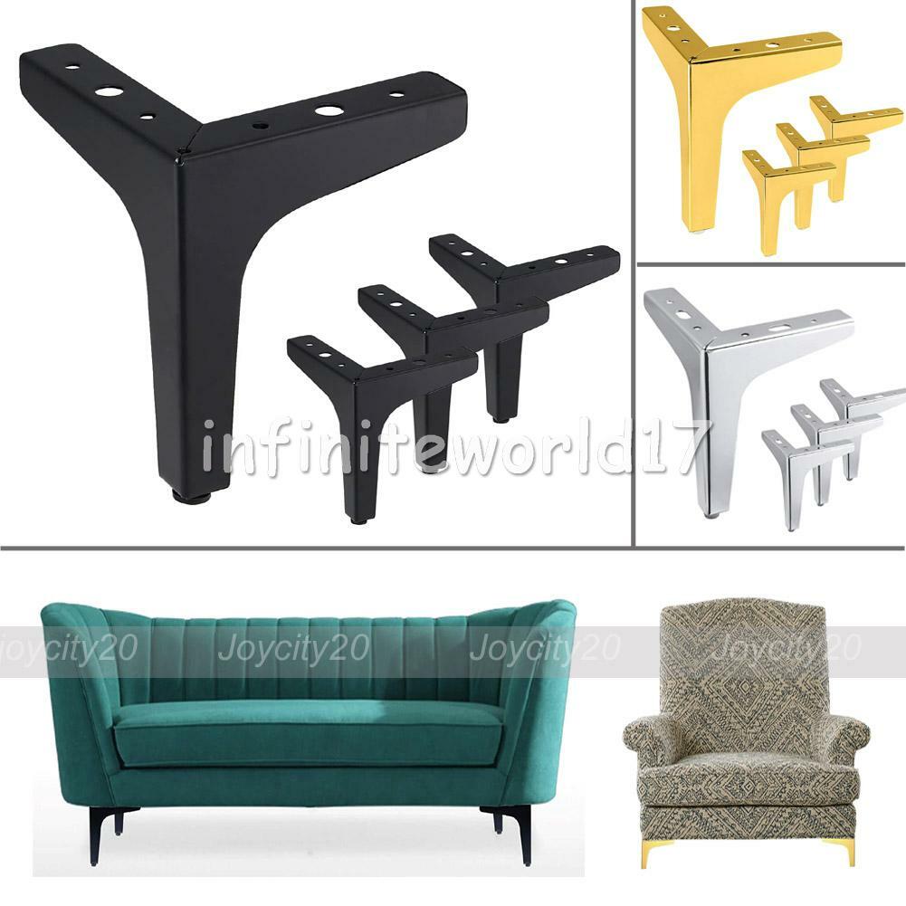 4PCS 10/15cm Furniture Sofa Legs Modern Metal Diamond Triangle ...