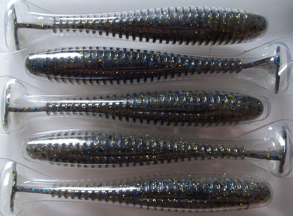 (1) Pack of 5 Kicker Fish Tail Slapper - 4.8" Swimbait- Bluegill -Bass ...