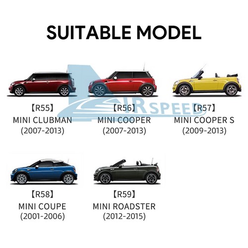 For Mini Cooper R55 R56 R57 R58 R59 Headlight Eyelid Stickers Matte ...