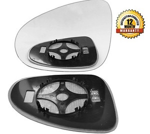 Left Passenger side Wing mirror glass for VW Touareg 2011-2016 Heated ...