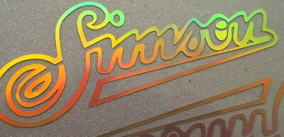 2 x SIMSON Aufkleber Emblem • Schriftzug • Sticker • Hologramm • Logo ...