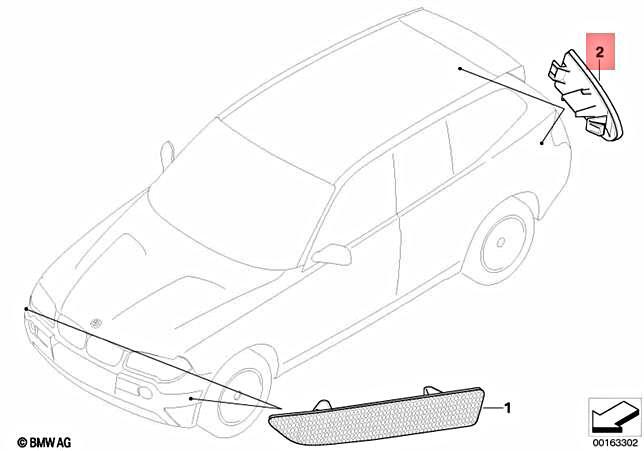 Genuine BMW Reflector Right X3 E83 X3 1.8d 2.0d 2.0i 2.5si 3.0d ...