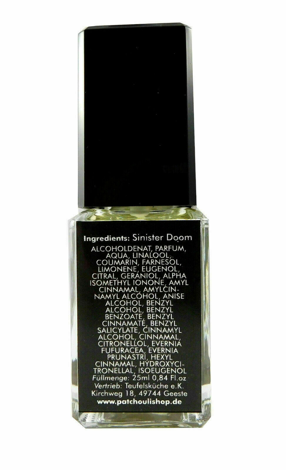 Teufelsküche Patchouli Sinister Doom, Eau de Parfum 25ml Gothic Parfum ...