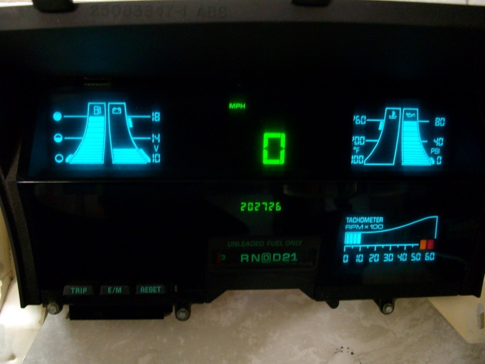 GM CHEVY S10 S15 Bravada Jimmy Blazer Digital Instrument Cluster ...