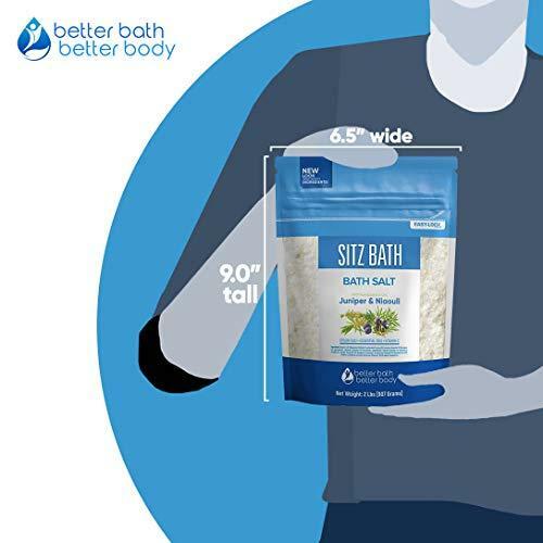 Sitz Bath Soak 32 Ounces Sitz Salt Epsom Salt with Natural Geranium ...