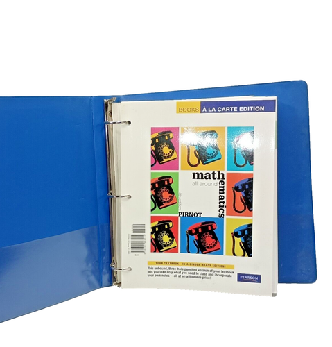 Excellent 4th Ed. MATHEMATICS ALL AROUND Textbook w Binder Book's a' la ...