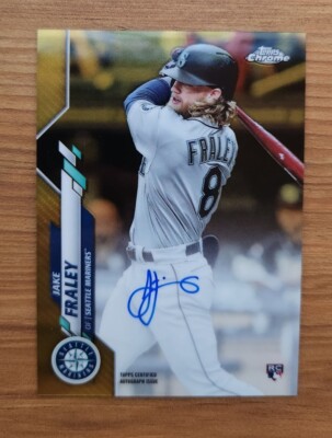 2020 Topps Chrome - Rookie Autographs Gold Refractor #RA-JF Jake Fraley ...