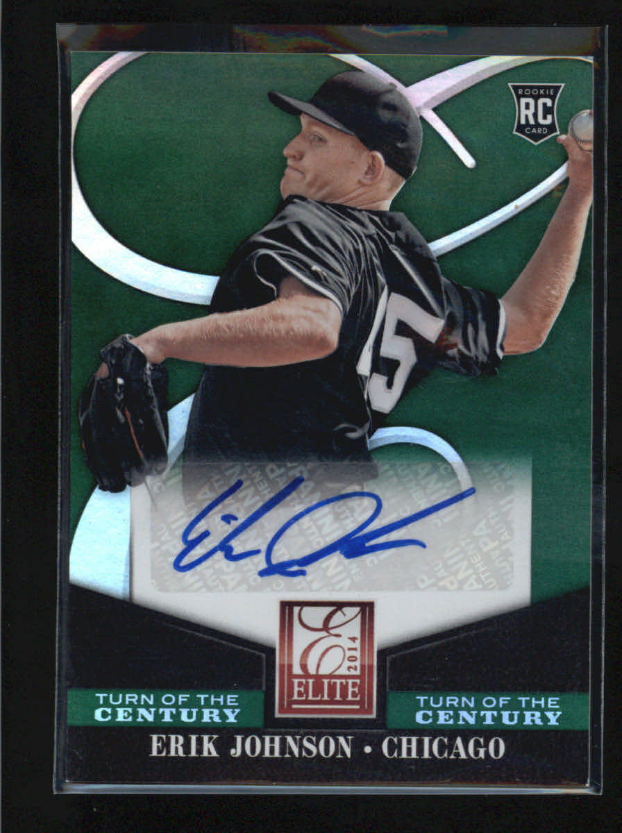 ERIK JOHNSON 2014 PANINI ELITE TURN OF THE CENTURY ROOKIE AUTOGRAPH ...