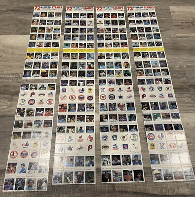 Fleer 72 BASEBALL STAMPS COMPLETE SET Fleer Corporation 1983) | eBay