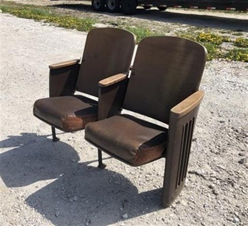 2 Padded Folding Theater Seats, Auditorium Theatre Seat, Entryway Bench B29 | eBay
