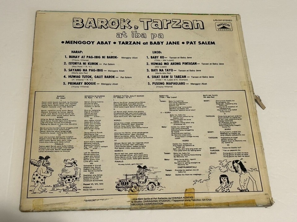 Barok Tarzan at iba pa Menggoy Abat Pat Salem Yoyoy Filipino ...