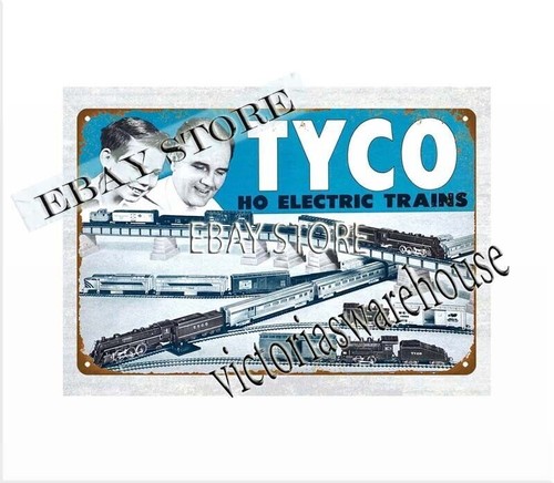 1955 classic model HO Electric Trains railroad railway sign garage man ...