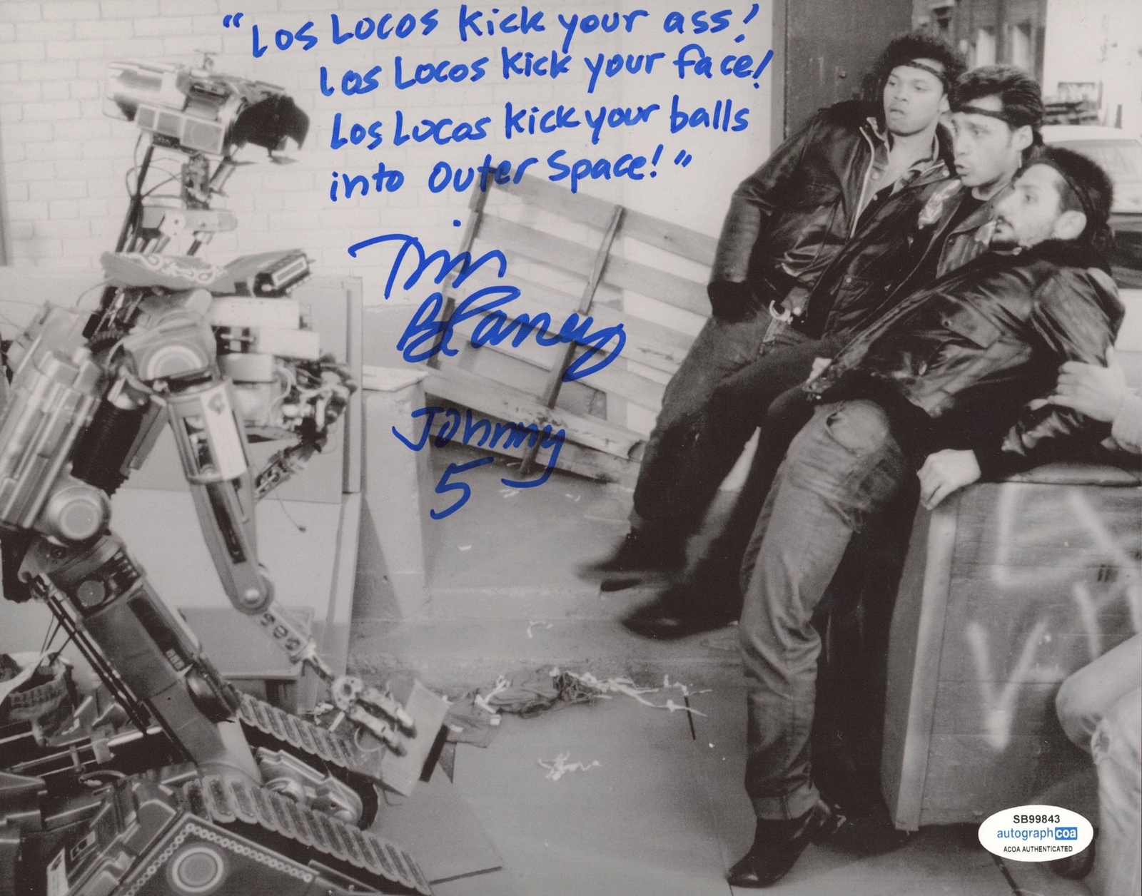 Tim Blaney "Short Circuit" AUTOGRAPH Signed 'Johnny Five' Quote 8x10 ...