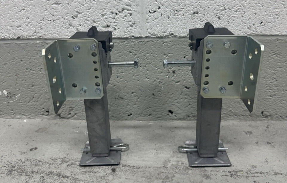 AL-KO REAR TELESCOPIC CORNER STEADIES FULL KIT, WINDER BRACE, NUTS AND ...