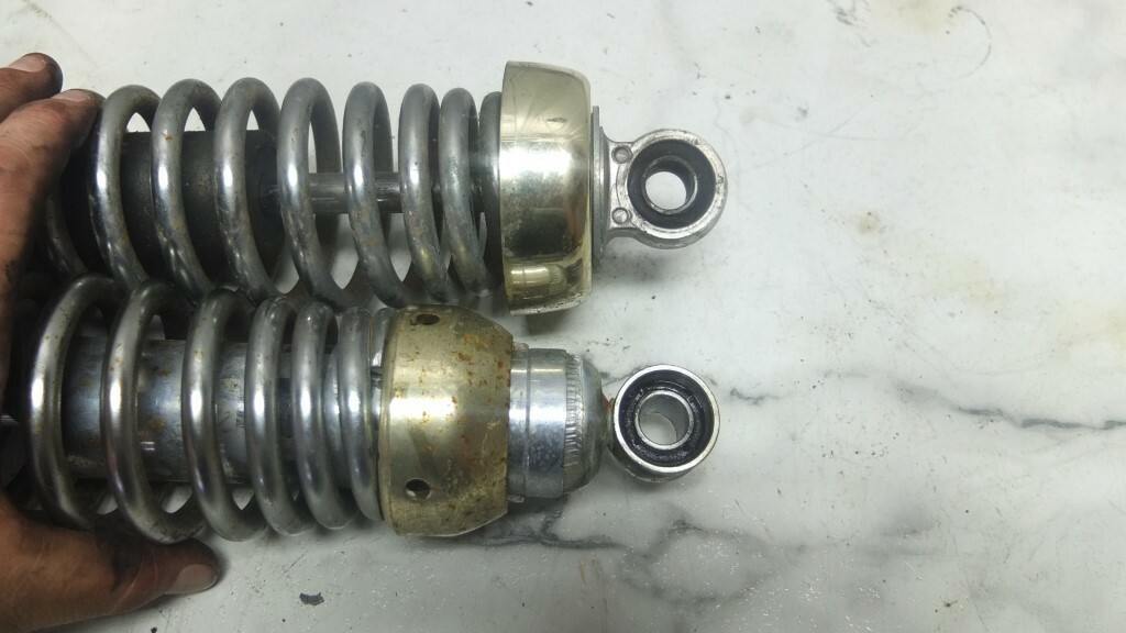 86 Yamaha XV1100 XV 1100 Virago Rear Back Shocks Springs | eBay Australia