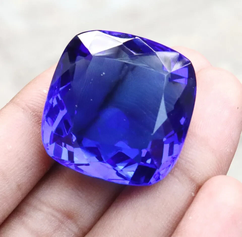 Amazing Gift 90Ct Sri Lanka Cushion Cut Natural Blue sapphire Loose ...