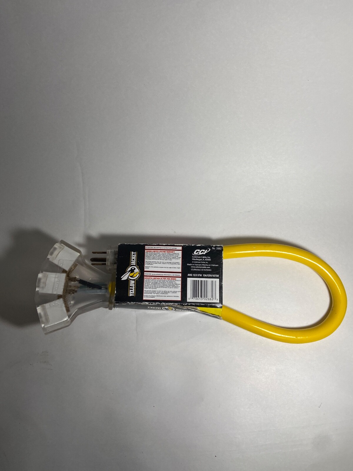 Yellow Jacket 2882 12/3 Heavy-duty 15-amp SJTW Contractor Extension ...