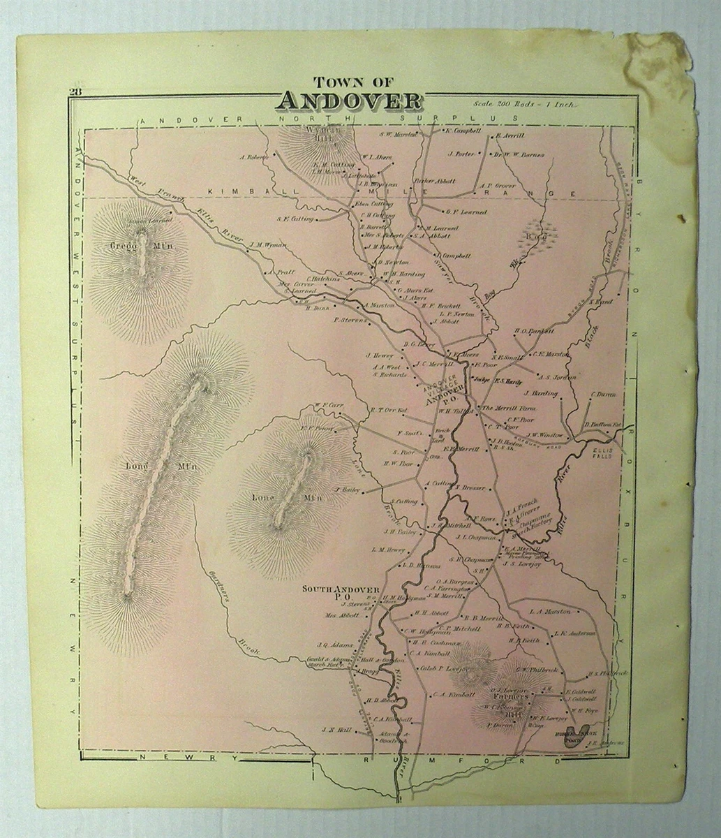 Map Of Andover Maine