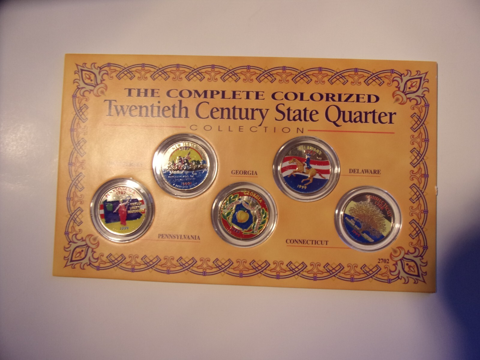 The Complete Colorized 20th Century State Quarter Collection - 5 PC ...