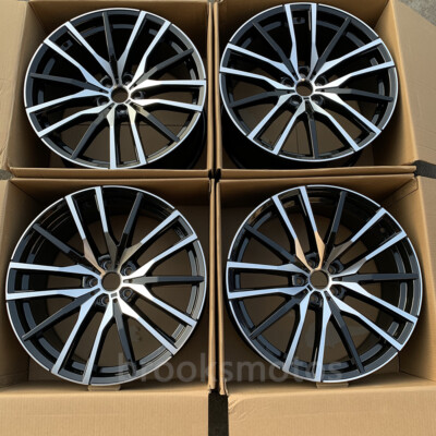 22" NEW STYLE WHEELS RIMS FIT 2019+ BMW X5 2020+ X6 5X112 742 22x9.5 ...