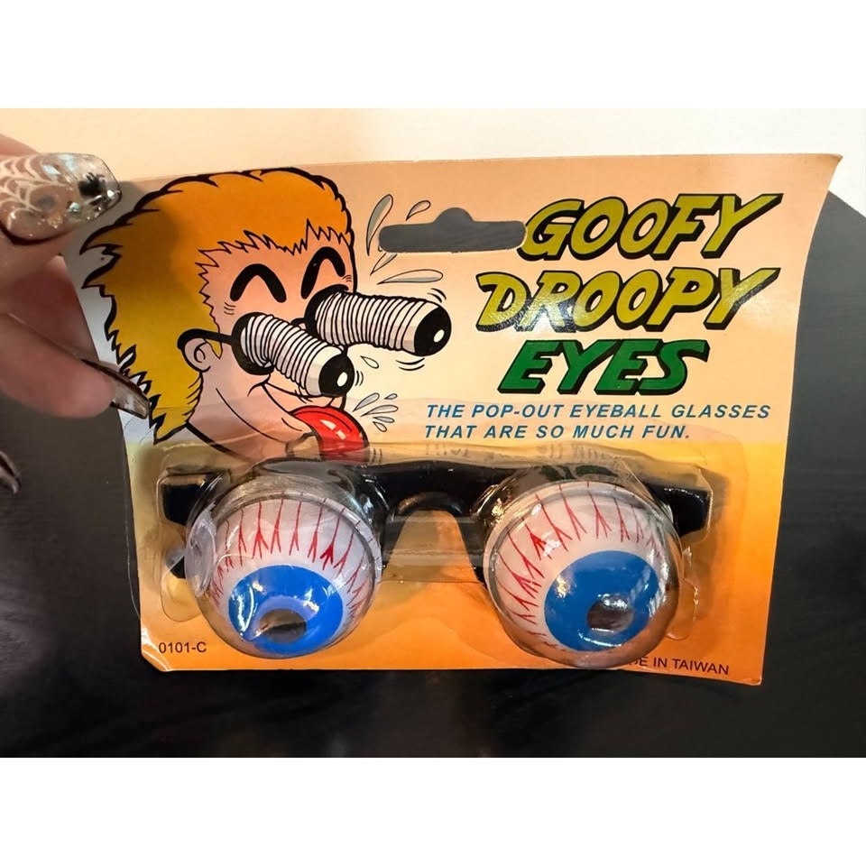 Goofy Eyes Glasses Joke Novelty Gift Funny Gag Silly Prank Weird Magic ...