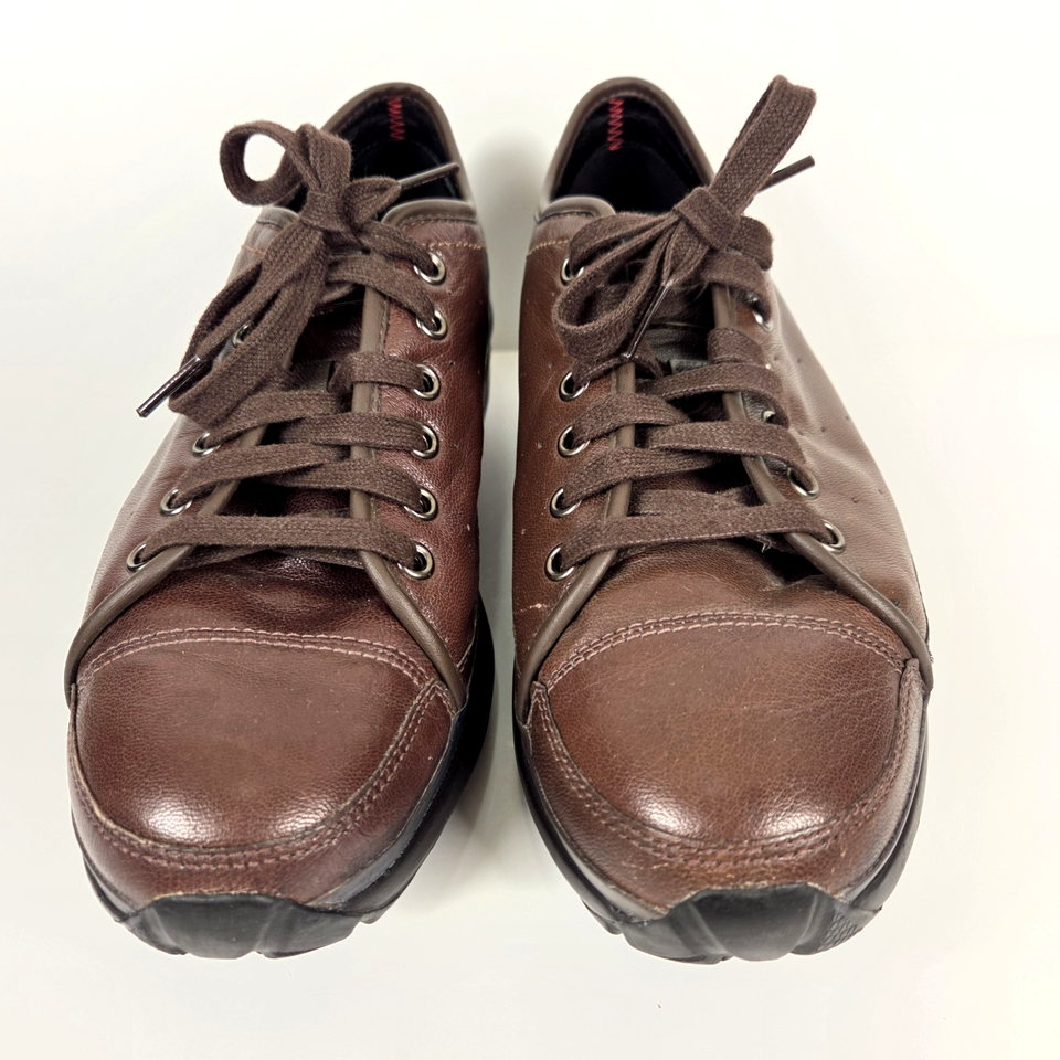 MBT Batini Lace Up Women's Shoes Size EU40 US9-9.5 Brown Leather Rocker ...
