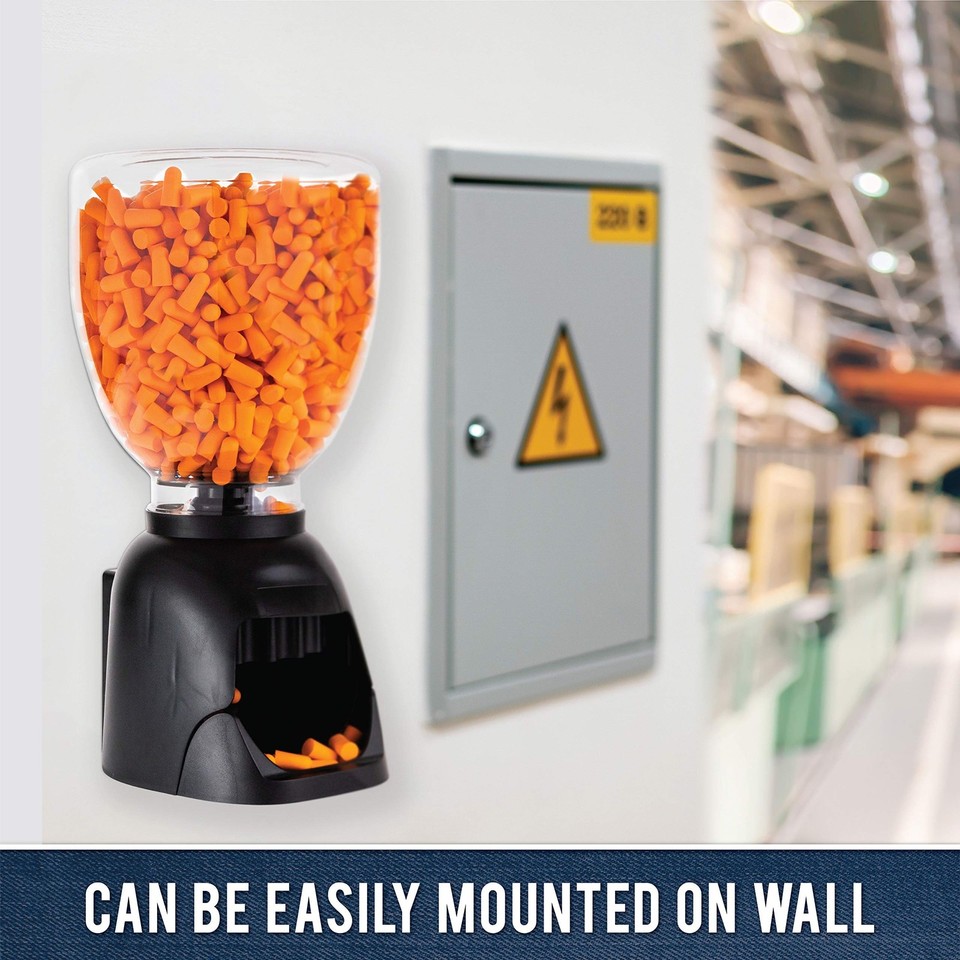 Foam Ear Plugs Dispenser Wall Mount - Bulk Ear Plugs 500 Pair ...