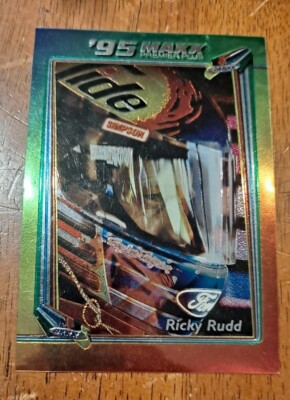 1995 Maxx Premier Plus Ricky Rudd Oversized NASCAR Card | eBay
