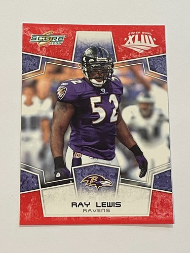 2008 Score Football Red Super Bowl XLIII - Ray Lewis - Baltimore Ravens ...