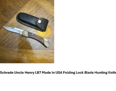 Schrade U.S.A. Uncle Henry Lock Blade Vintage Folding Pocket Knife ...