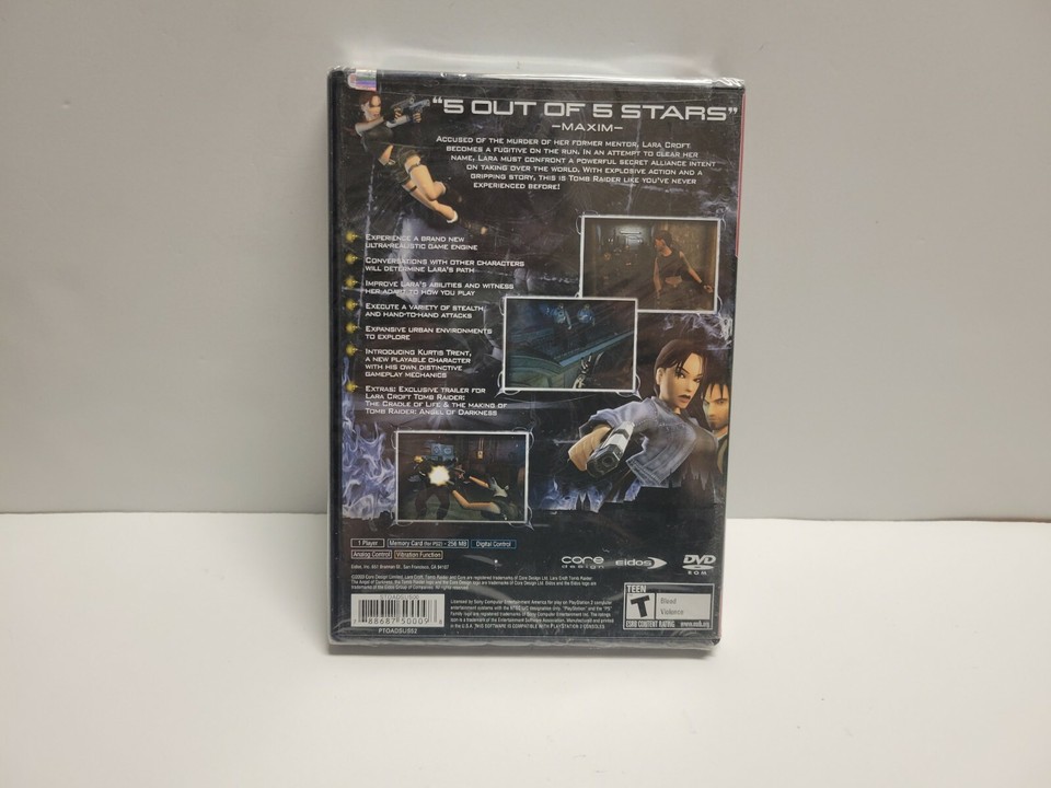 Lara Croft: Tomb Raider The Angel of Darkness PlayStation 2 PS2 BRAND ...