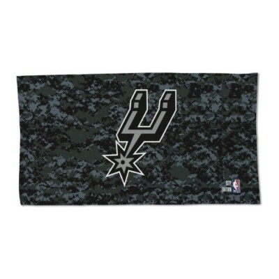 SAN ANTONIO SPURS CAMO AUTHENTIC EDITION ON-COURT LOCKER ROOM TOWEL 22 ...