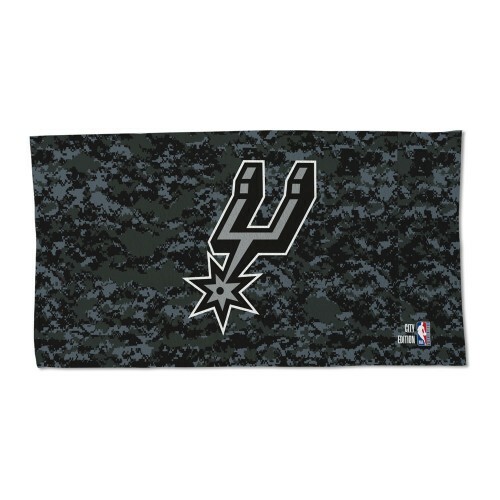 SAN ANTONIO SPURS CAMO AUTHENTIC EDITION ON-COURT LOCKER ROOM TOWEL 22 ...