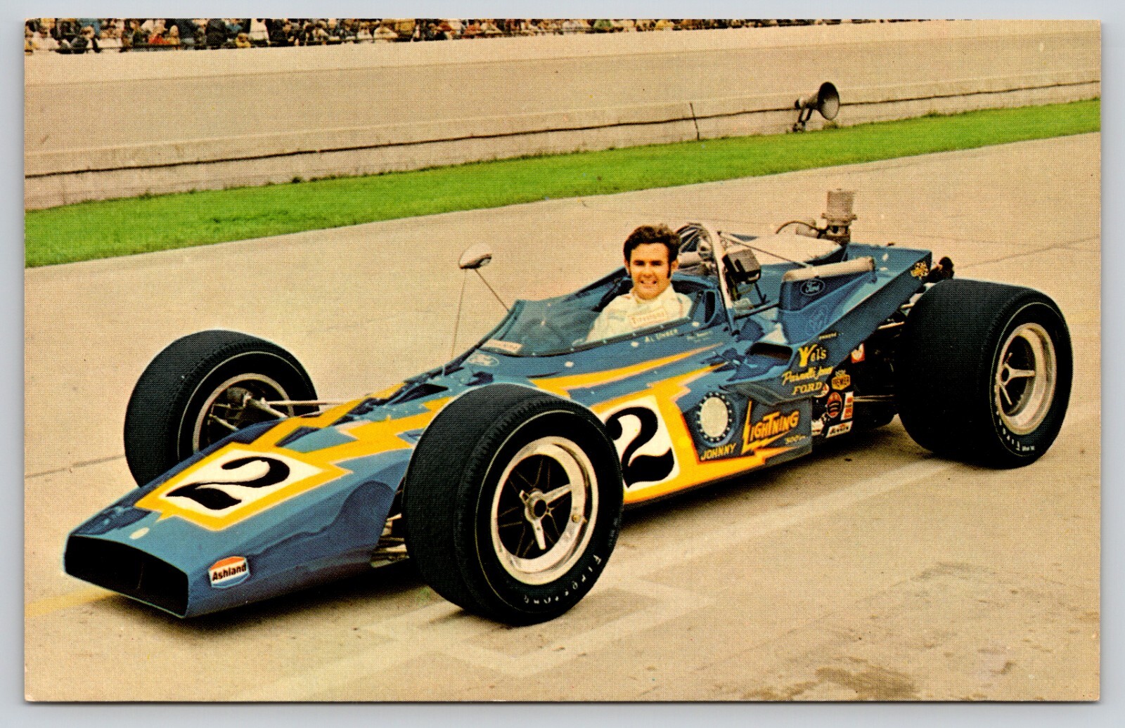 Postcard Al Unser Johnny Lightning 500 Special No 2 Indy 500 Motor ...