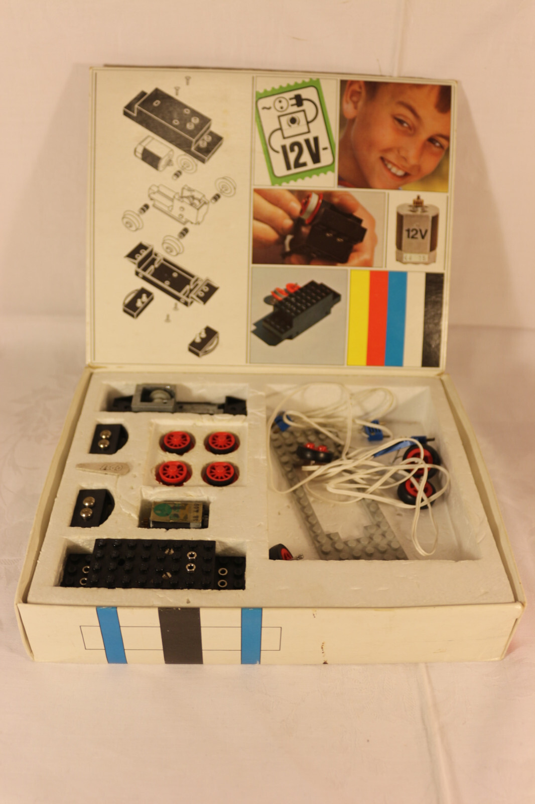 Lego Set 702 12V Motor mit Schraubendreher bb0299 und Anschlusskabel ...