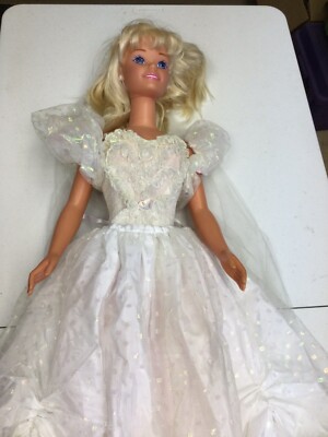 My Size Barbie BRIDE Doll 36" Tall Wear & Share Clothes 1994 READ ! | eBay